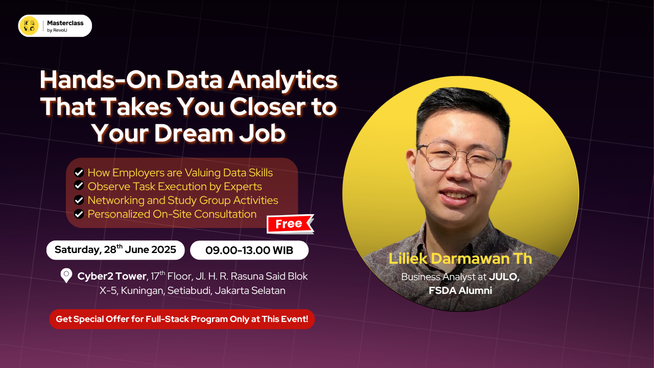 Offline Masterclass by RevoU | Hands-On Data Analytics That Takes You Closer to Your Dream Job